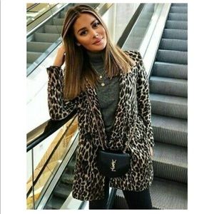 Zara | Jackets & Coats | Zara Cheetah Leopard Animal Print Coat Jacket ...